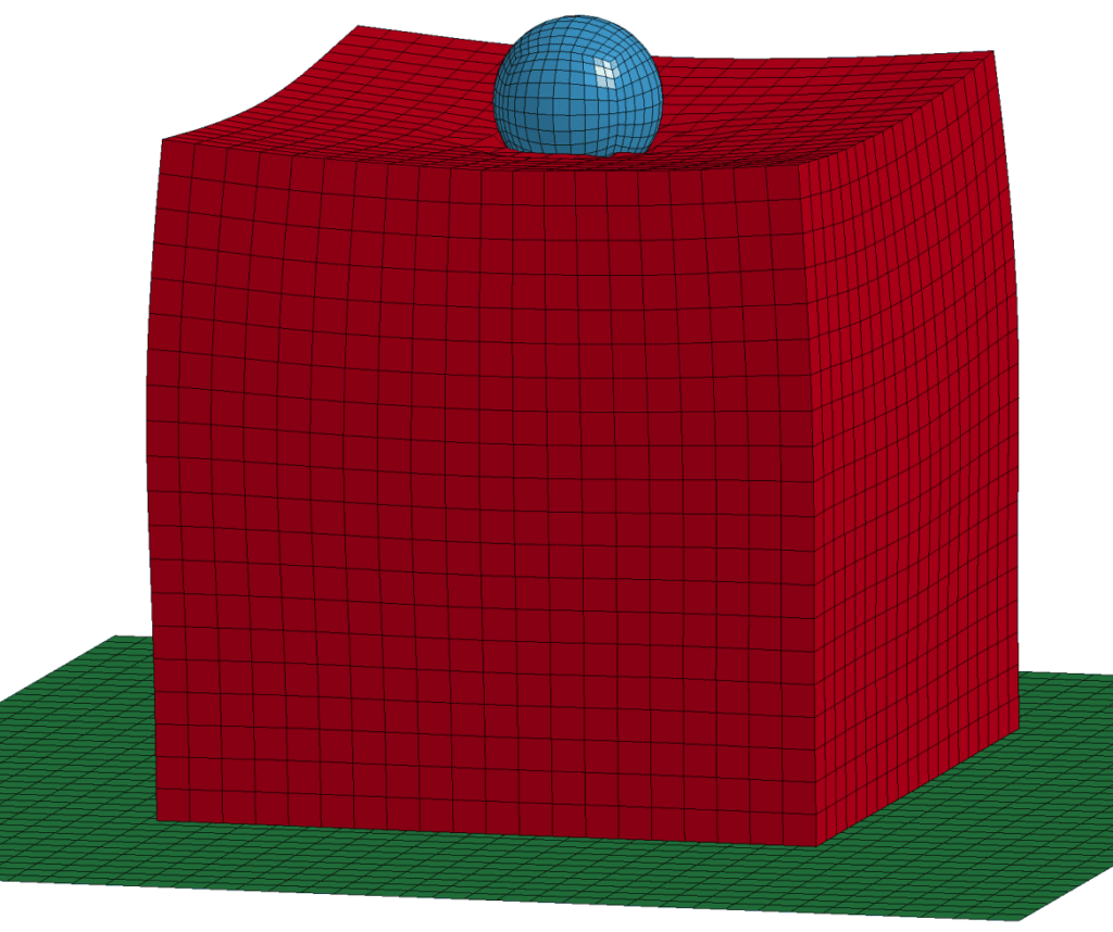 Ball and Block LS-Dyna Example Models - FEAssistant